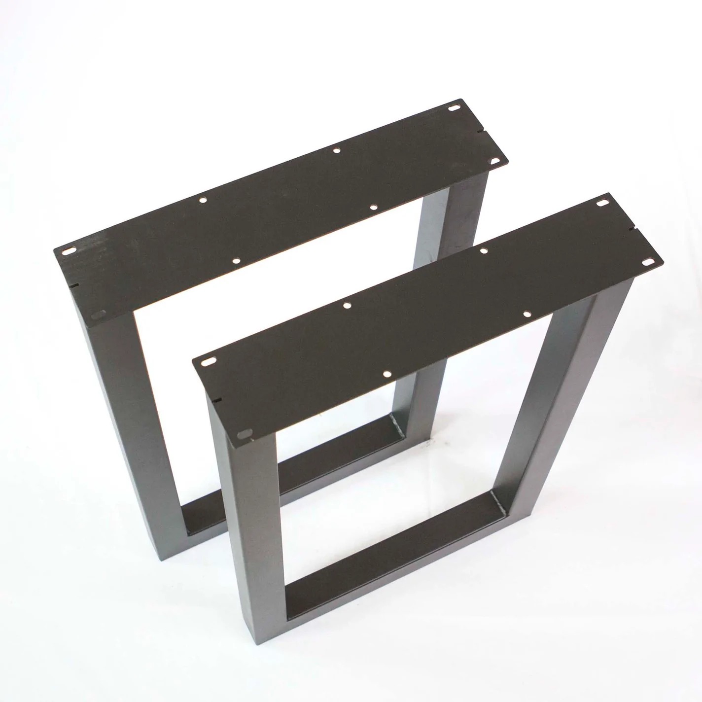 PLUS Writing desk table U legs, Black Powder Coated, 1 Pair – Home Madera